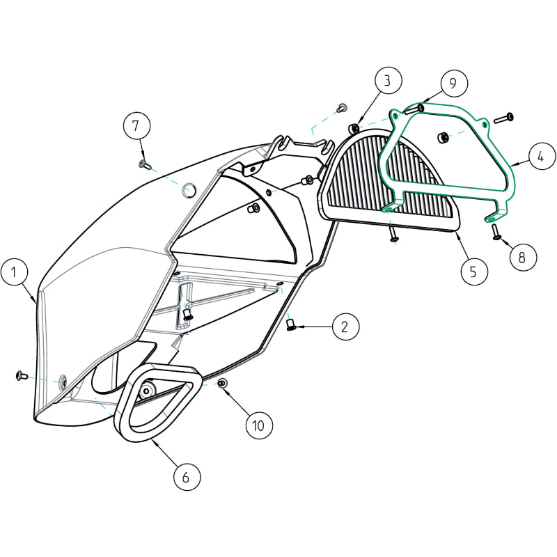 EVO2 S Air Filter box – Kramer Motorcycles Parts