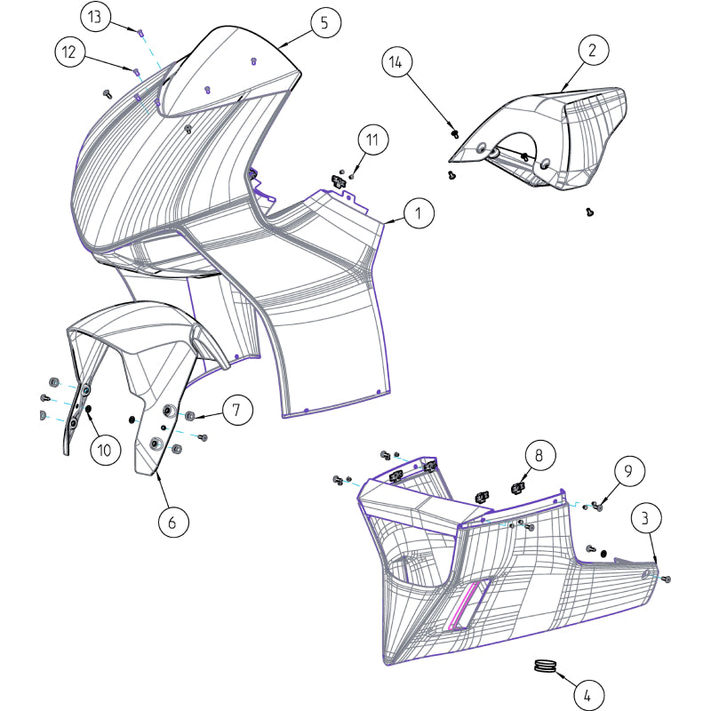 EVO2 R Bodywork – Kramer Motorcycles Parts