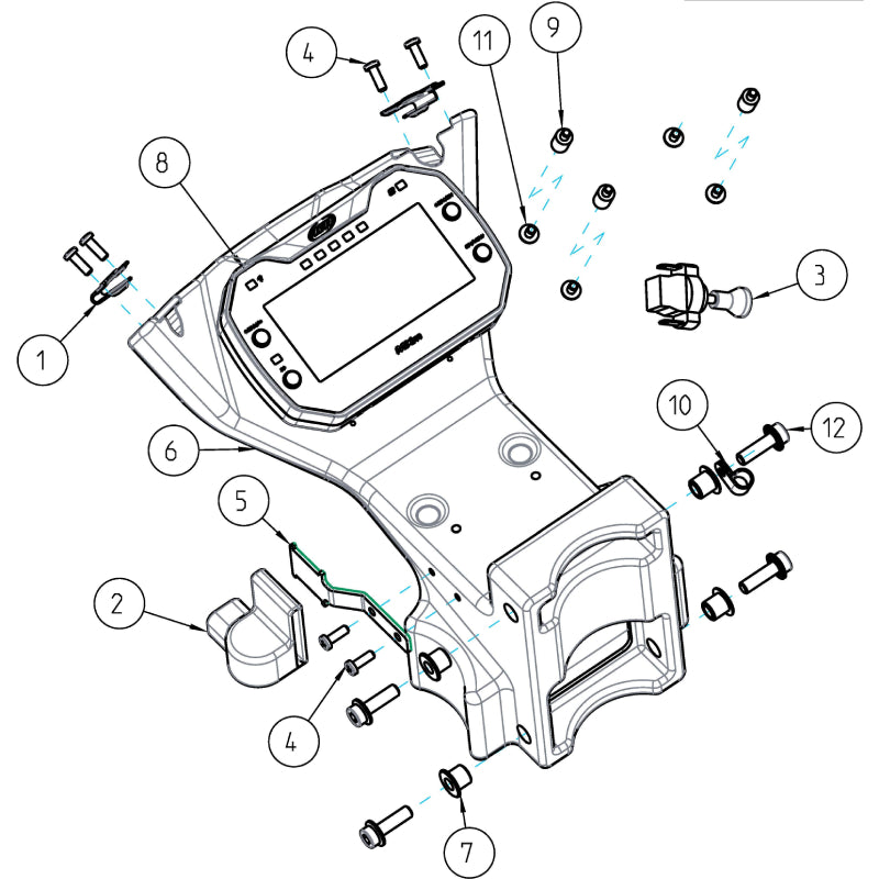 EVO2 R Dash Mount & Speedometer – Kramer Motorcycles Parts