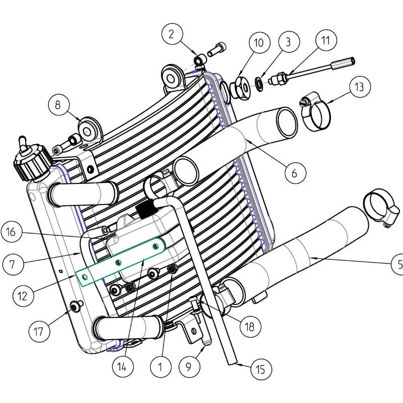 EVO2 R Radiator – Kramer Motorcycles Parts