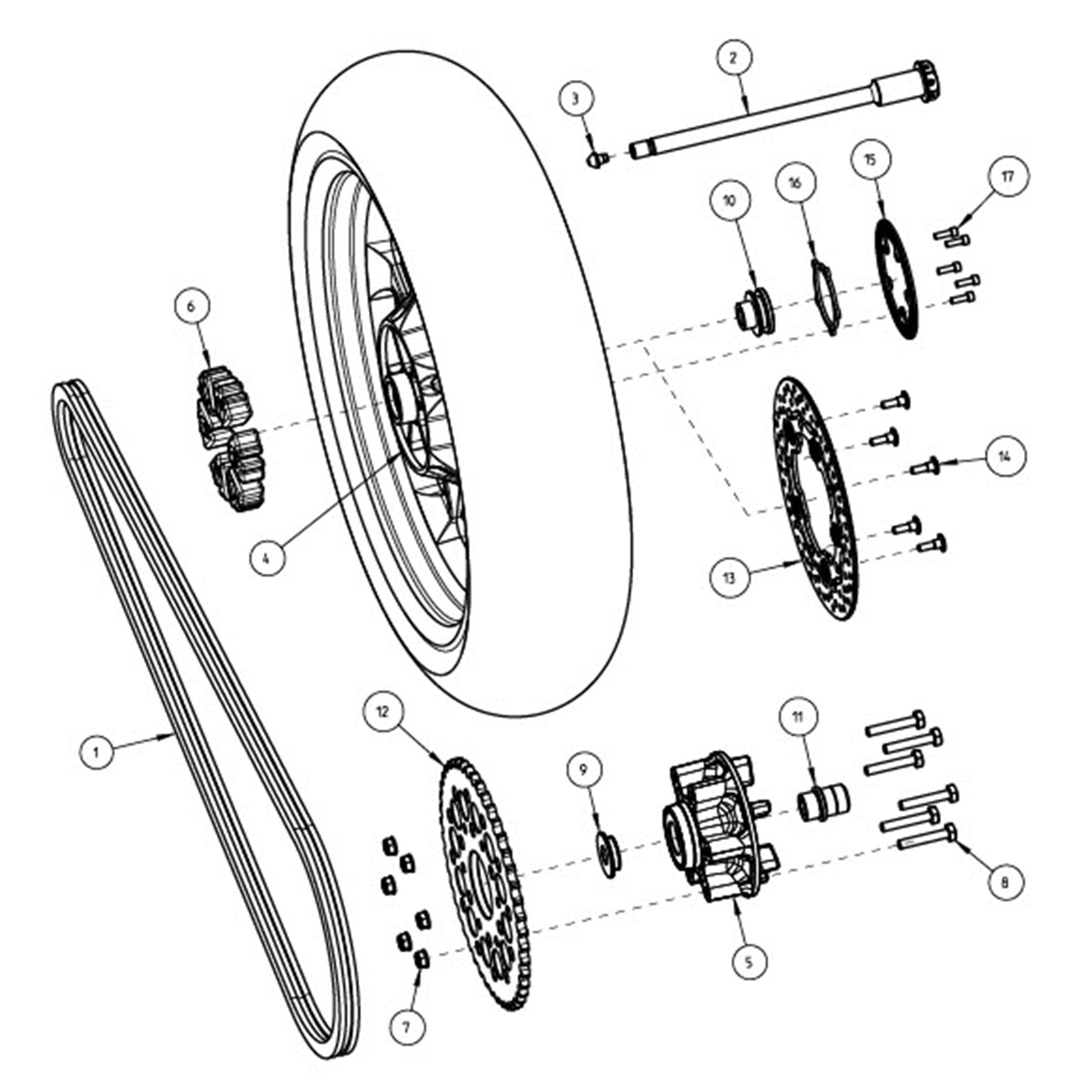 APX Rear Wheel – Kramer Motorcycles Parts