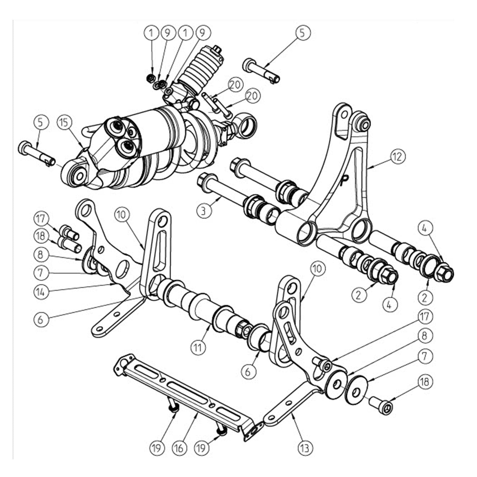 GP2 RR Rear Shock & Suspension – Kramer Motorcycles Parts