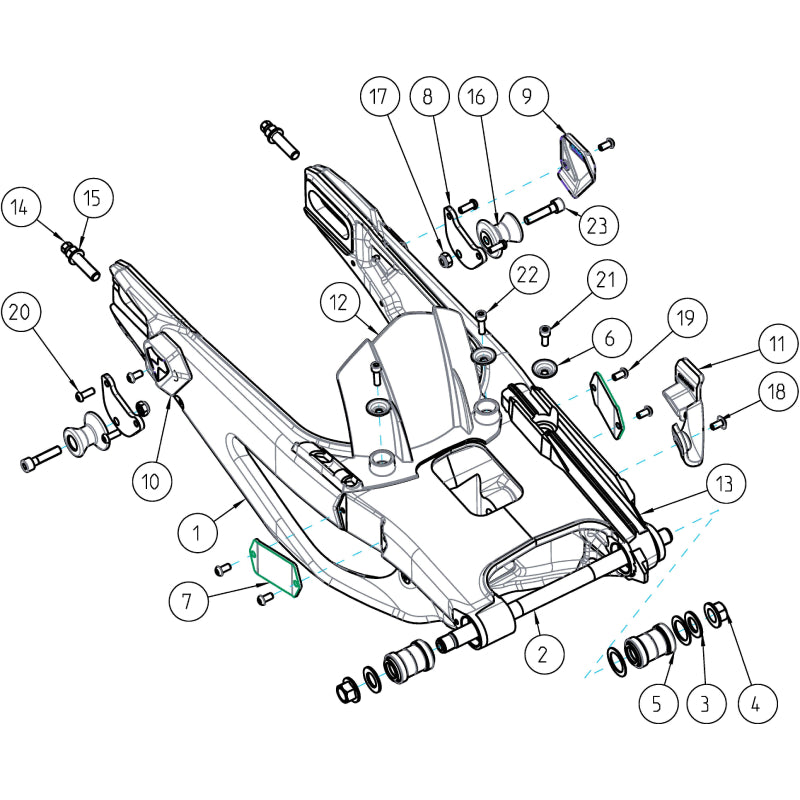 EVO2 S Swing Arm – Kramer Motorcycles Parts